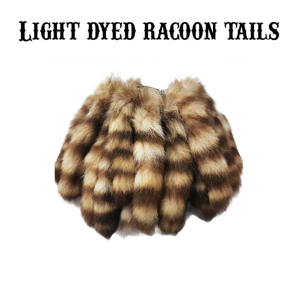 Racoon Tail - Light Dyed Racoon tail – Rockin Chicano
